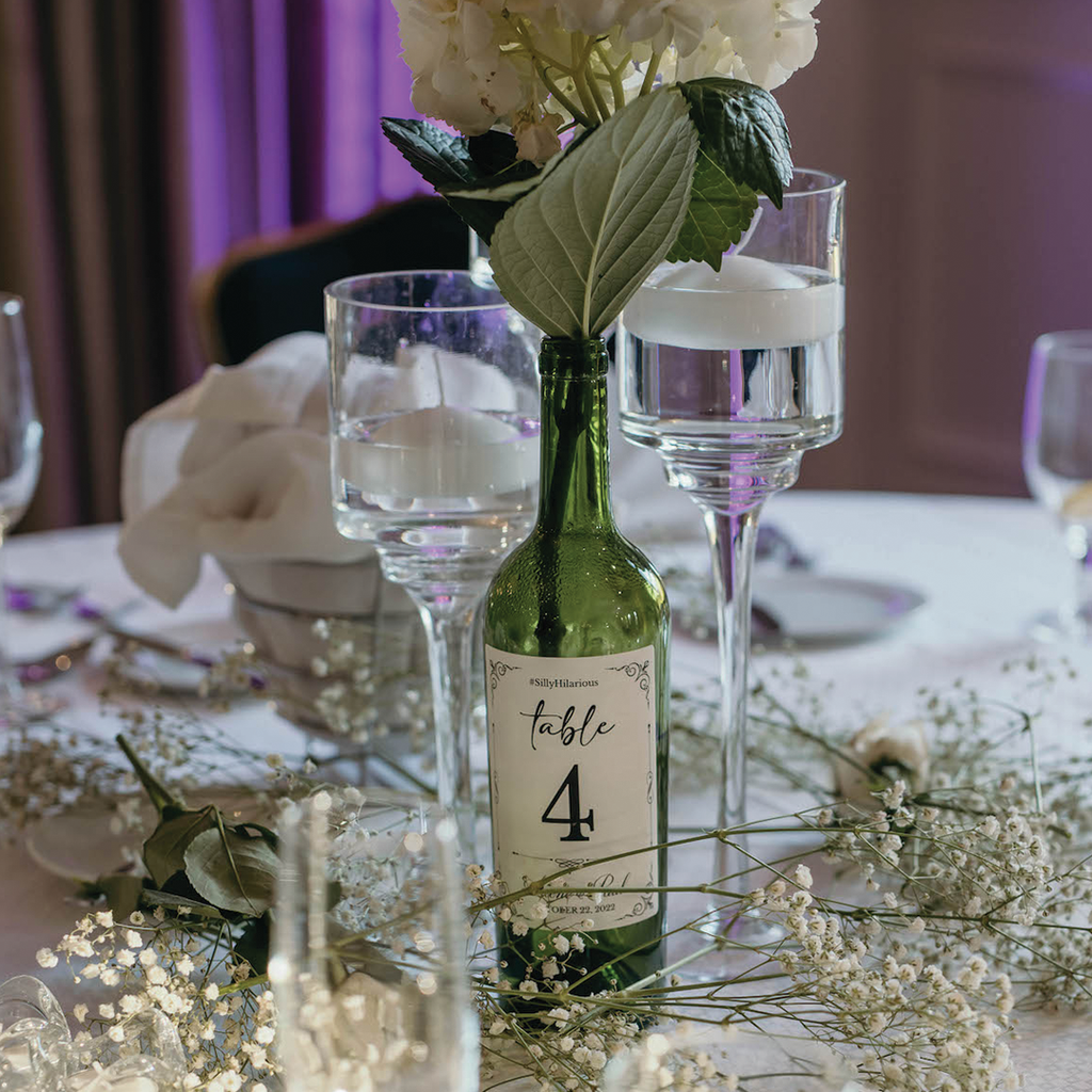 Customized Wine Bottle Table Numbers for Rent – The MAP'D Project