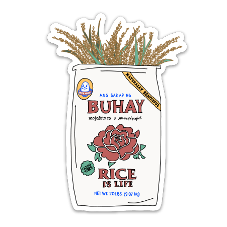 Rice is Life Vinyl Sticker – The MAP'D Project