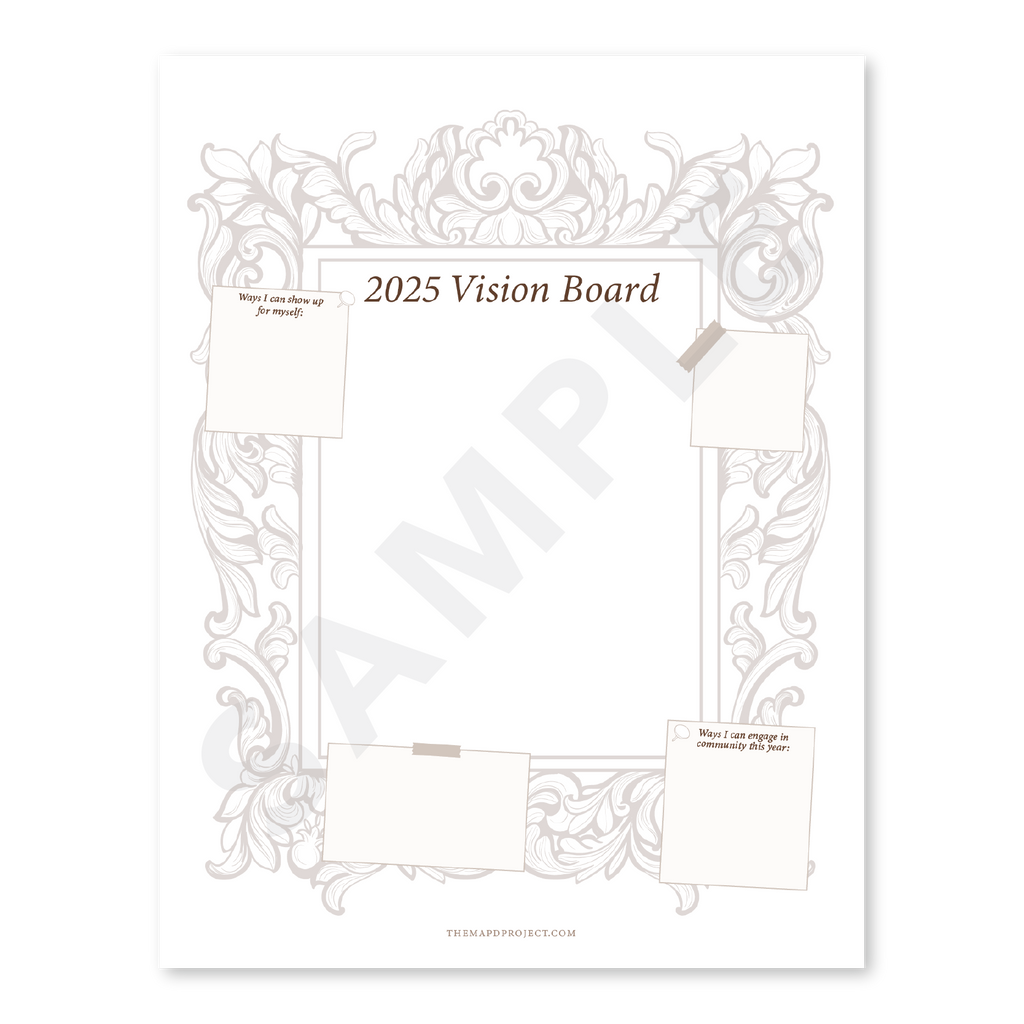 2025 Vision Board Worksheet – The MAP'D Project